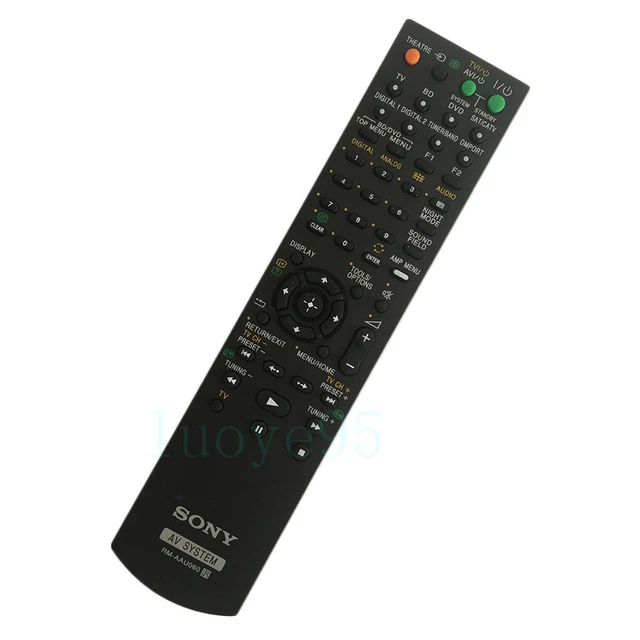 NEW REMOTE CONTROL for SONY HT-CT100, SS-MCT100, SA-WIS100 AV System ...