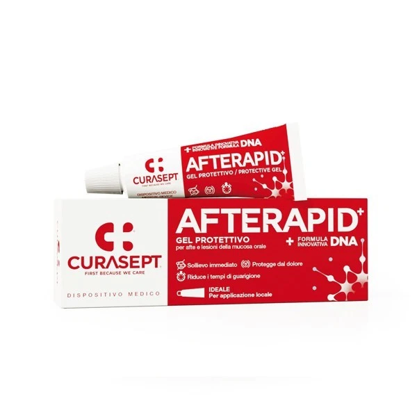 CURASEPT AFTERAPID DNA Ulcer and Gum Gel 10ml Faster Healing Protective ...
