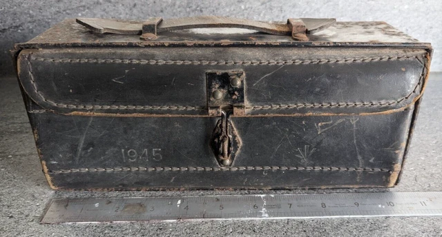 WW2 BRITISH MILITARY Motorcycle Despatch Rider Panier Tool Kit ...
