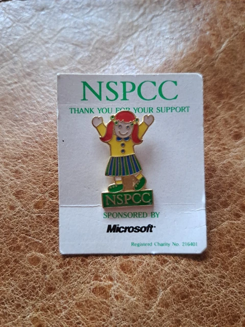 NSPCC CHARITY PIN Badge, Girl Waving £1.49 - PicClick UK