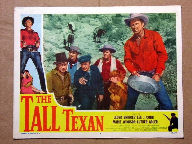 THE TALL TEXAN Movie WESTERN Film Lobby Card Photo LLOYD BRIDGES LEE J ...