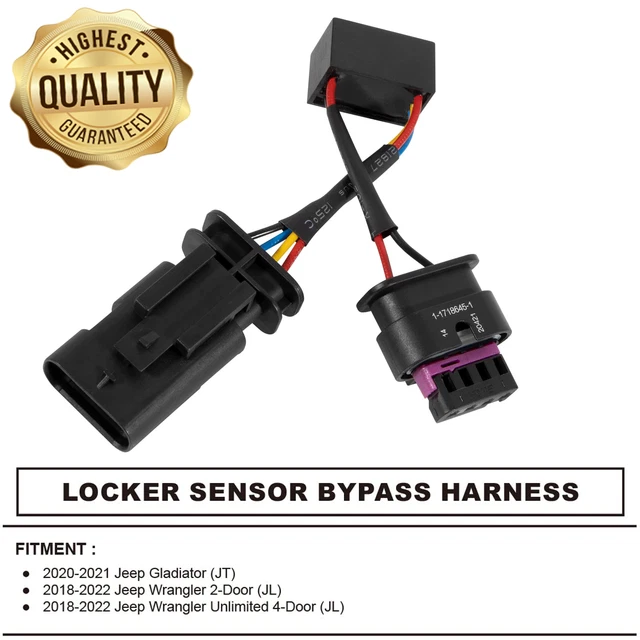 Z-LKR-OEM LOCKER SENSOR Bypass Harness for Wrangler JL/JLU Gladiator JT ...