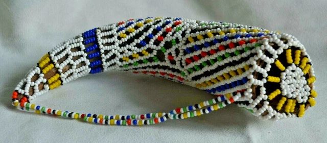 VINTAGE BEADED DRINKING Cattle Horn Vintage African Ethnic Tribal Seed Beads $75.00 - PicClick CA