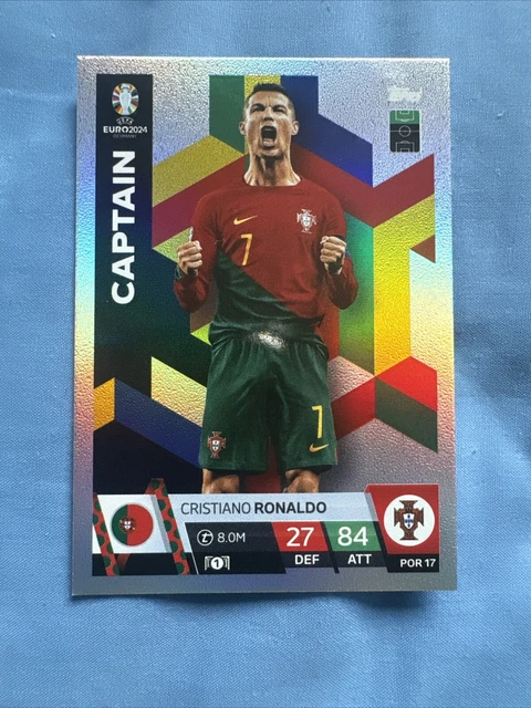 MATCH ATTAX EURO 2024 Cristiano Ronaldo Portugal Captain Trading UEFA Topps Card £1.25 - PicClick UK
