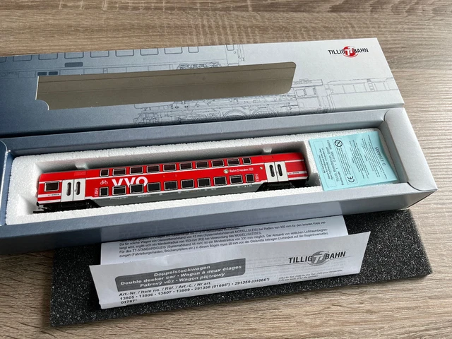 TILLIG TT DOPPELSTOCKWAGEN VVO S-Bahn Epoche VI, Einmalauflage aus Set 01787 (1) EUR 15,50 ...