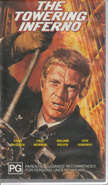 THE TOWERING INFERNO, Steve McQueen, Paul Newman, William Holden - VHS ...