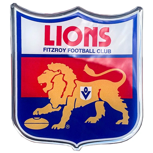 AFL RETRO LOGO Emblem - Fitzroy Lions - Supporter Car Badge $24.95 ...