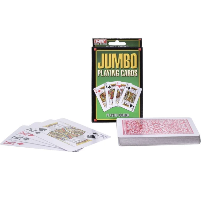 JUMBO PLAYING CARDS Deck Extra Large Cards Playing Cards Pack of 52 £4. ...