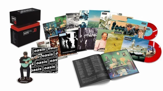 OASIS COMPLETE 7INCH Single Collection BOX Vol. 1 Limited Clear Red ...