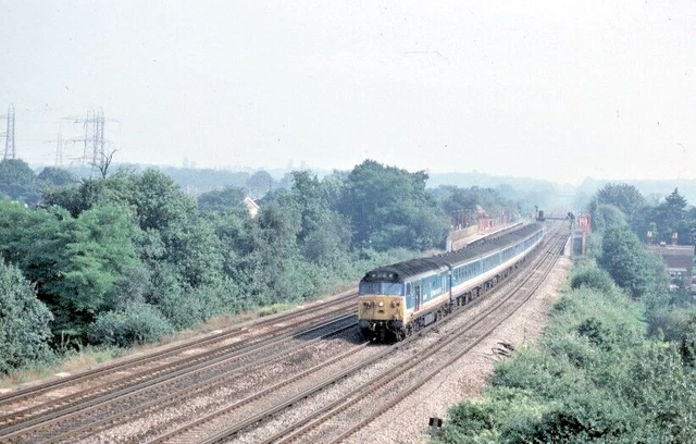 35MM ORIGINAL SLIDE BR British Railways Diesel Loco Class 50030 Byfleet ...