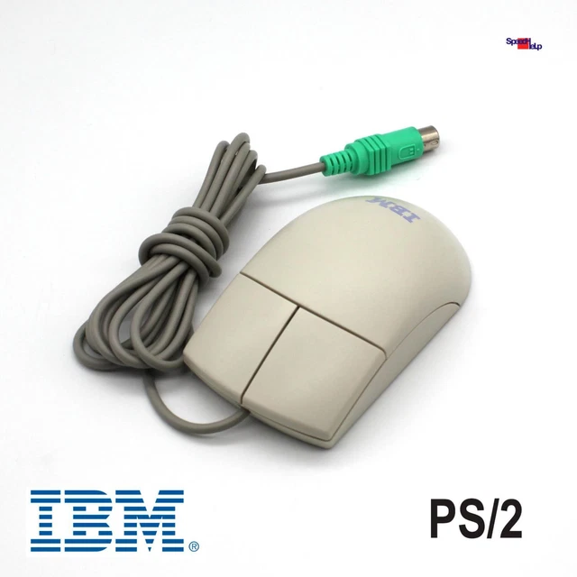 IBM M-SAU-IBM6 MOUSE Ps/2 Port 10L6144 Old PC 286 Retro Vintage PS-2 Ms ...