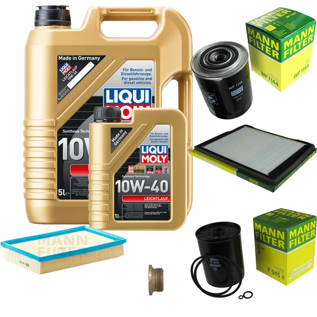MANN INSPECTION SET 6 LIQUI MOLY Bon Fonctionnement 10W-40 pour Lancia Thema 834 EUR 151,46 ...