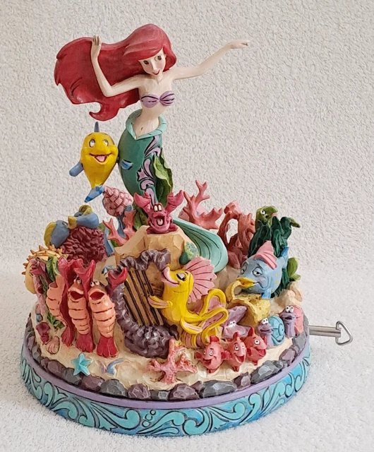 DISNEY TRADITIONS THE Little Mermaid 'Under The Sea' Musical Figurine ...