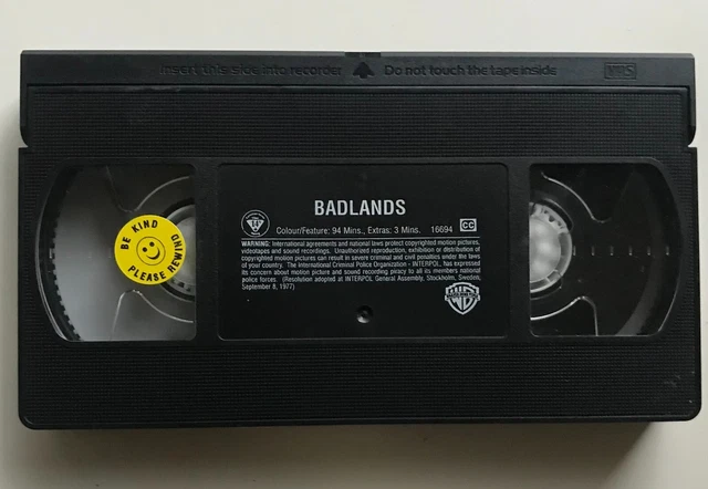BADLANDS VHS MARTIN Sheen Sissy Spacek Terrence Malick Warner Bros Cult ...