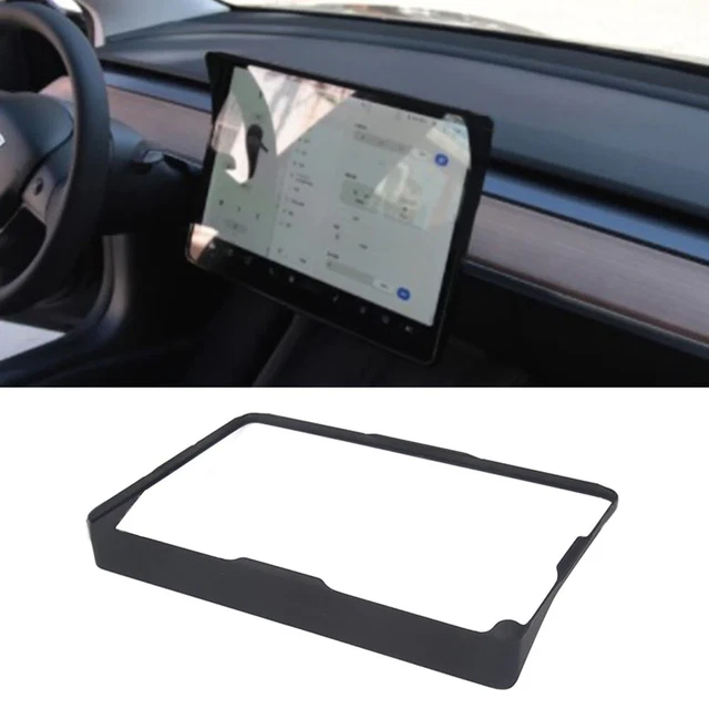 TESLA MODEL 3, Y, Center Screen Shade Visor Canopy Cover, Matte Black ...