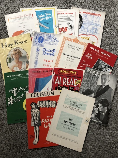 COLLECTORS 1950S THEATRE PROGRAMMES BUNDLE Askey Bygraves Coward ...