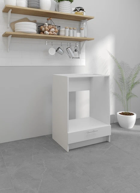 KITCHEN BASE OVEN Cabinet 600mm Base Cupboard Unit - White Matt £55.99 ...