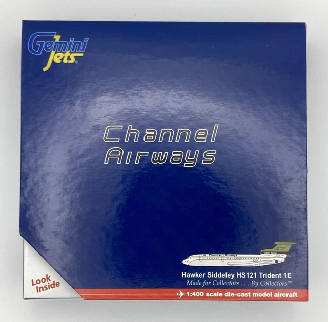 GEMINIJETS CHANNEL AIRWAYS Hawker Siddeley Trident 1E (GJCAW772) 1:400 ...