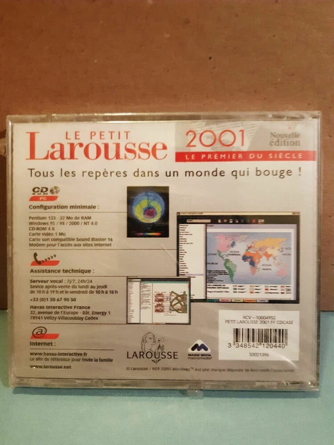 LE PETIT LAROUSSE: 2001 Le Premier du siècle/ CD-ROM PC Neuf sous blister EUR 4,50 - PicClick FR