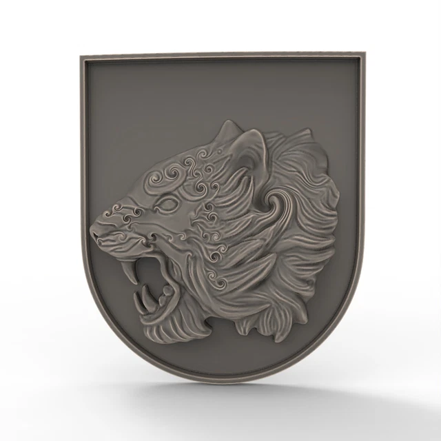 TIGER HEAD WALL Plaque STL Files For CNC Router Engraving 3D Printer ...