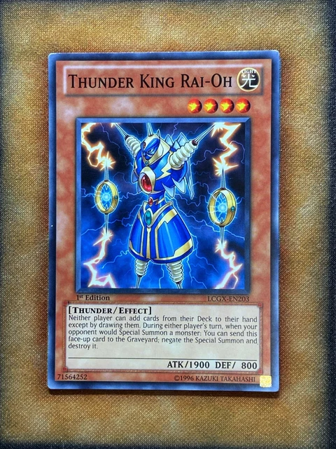 YUGIOH THUNDER KING Rai-Oh LCGX-EN203 Común 1a Edición Casi Nuevo EUR ...