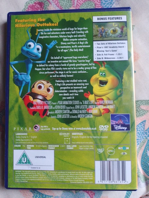 A BUG'S LIFE DVD Disney Pixar EUR 3,07 - PicClick FR