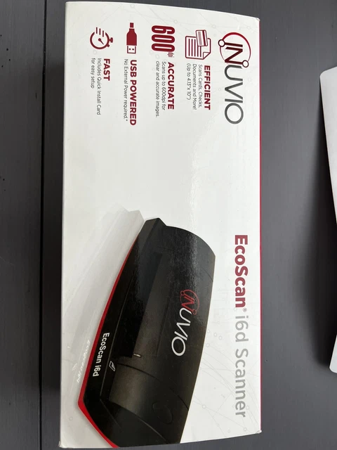INUVIO I6D ECOSCAN Portable Duplex Card Portable Sheetfed Scanner 600 ...