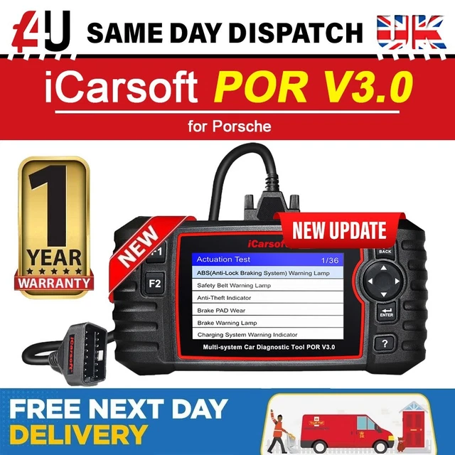 UK 2024 ICARSOFT Por V3.0 - For Porsche Professional Diagnostic Tool ...