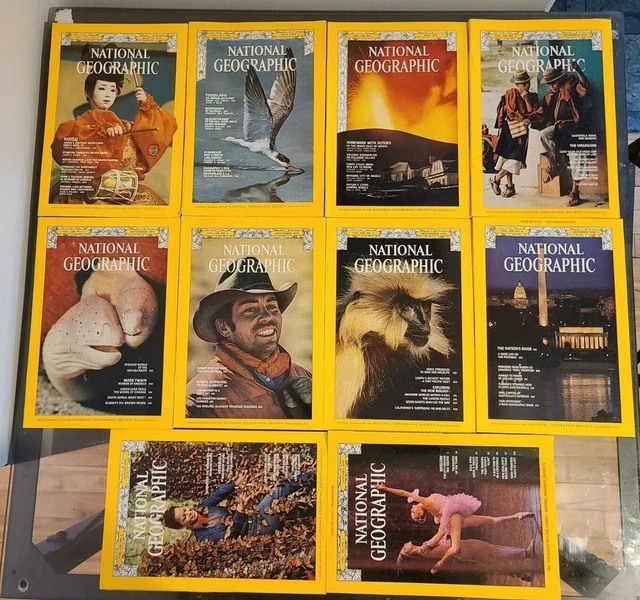 LOT OF X10 National Geographic Vintage Magazine from 1970-1978 $59.95 - PicClick CA