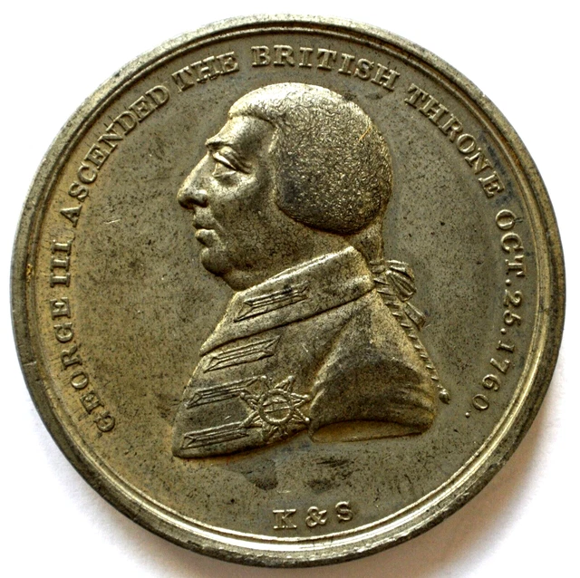 1820, GEORGE III, Commemorative White Metal Death Medal. Z1-3 $43.09 ...