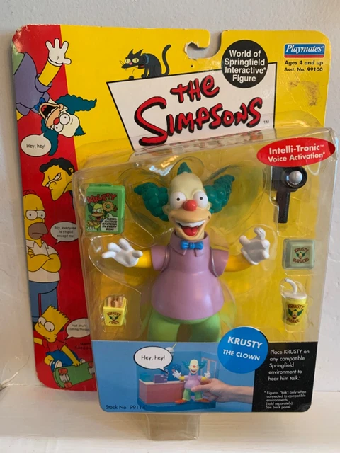 PLAYMATES THE SIMPSONS WOS FIGURE "KRUSTY THE CLOWN" factory sealed ...
