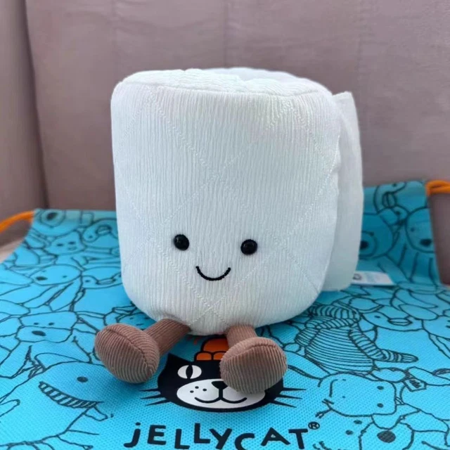JELLYCAT SOFT TOY Plush Doll Toilet Paper Roll Cute Creative Christmas ...