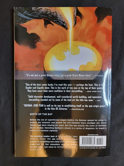 BATMAN VOLUME 4 Zero Year Secret City (2014) TPB New 52 DC Comics 3rd ...