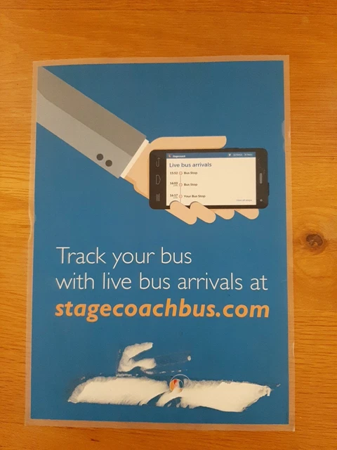 STAGECOACH - TRACK Your Bus - A4 Poster £1.80 - PicClick UK