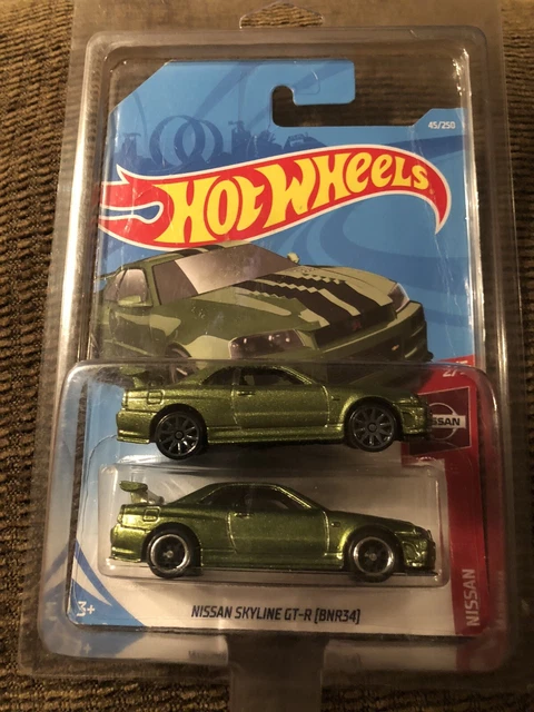 Hot Wheels Super Treasure Hunt 2019 Nissan Skyline GT-R BNR34 Verde - 1 ...