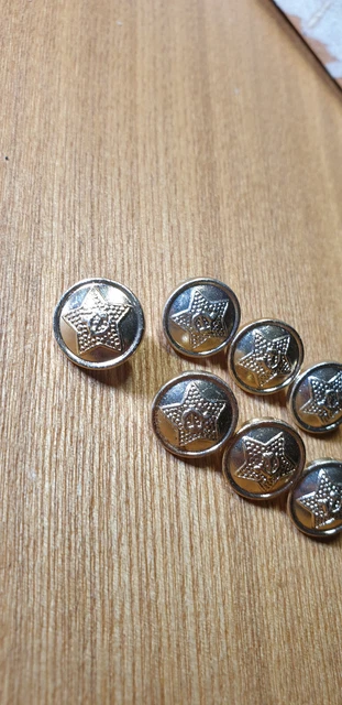 USSR UNIFORM SOLDIER button buttons army troops armored forces Stars ...