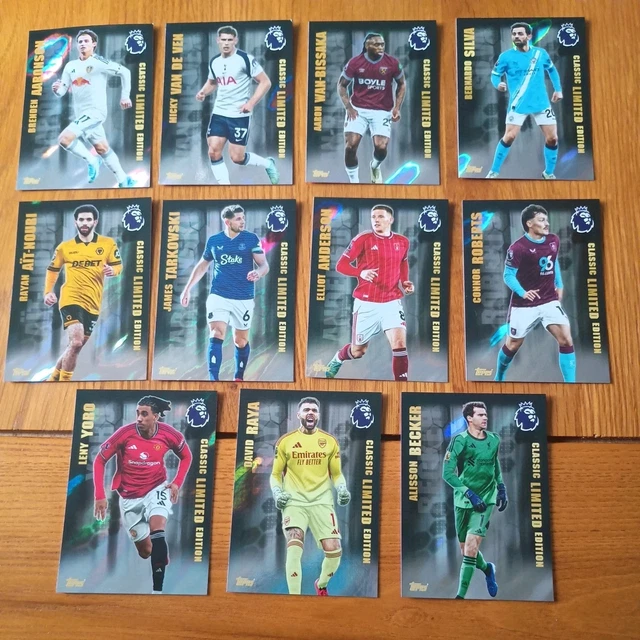 2025/26 TOPPS PREMIER League Classic Limited Edition Cards X11 Bundle £ ...