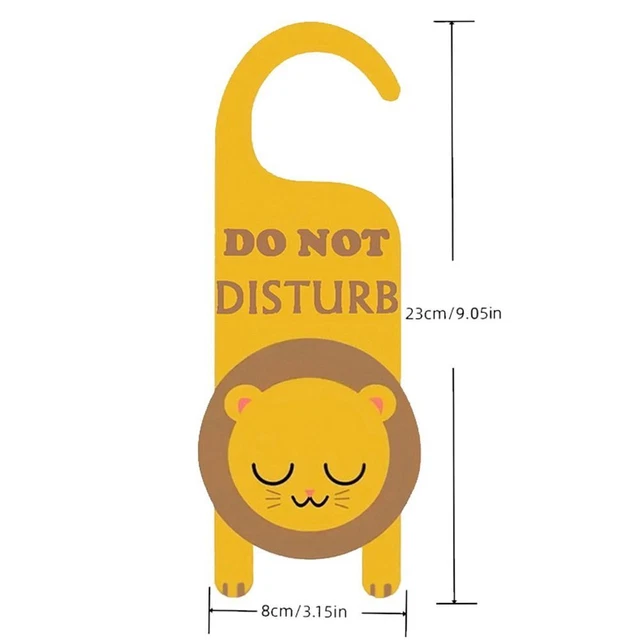 Please Do Not Disturb Door Sign Double Sided Door Hanger Cleaning Label