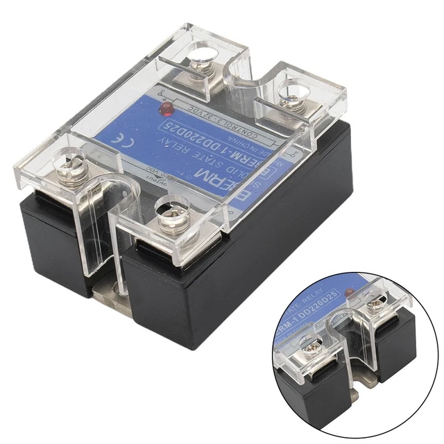 25A SOLID STATE,RELAY,SSR,DC-DC Input 3-32V DC Load 5-220V DC DD220D25 ...