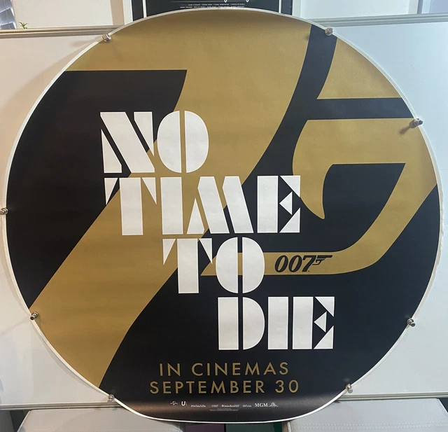 JAMES BOND NO Time To Die Rare Official Floor / Wall Circular Vinyl ...
