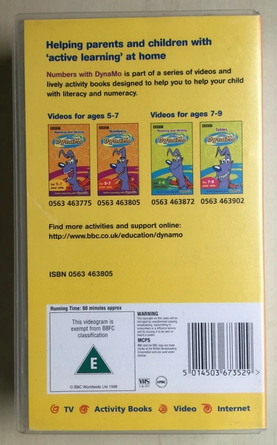 NUMBERS WITH DYNAMO - Bbc - Vhs Video £16.31 - PicClick UK