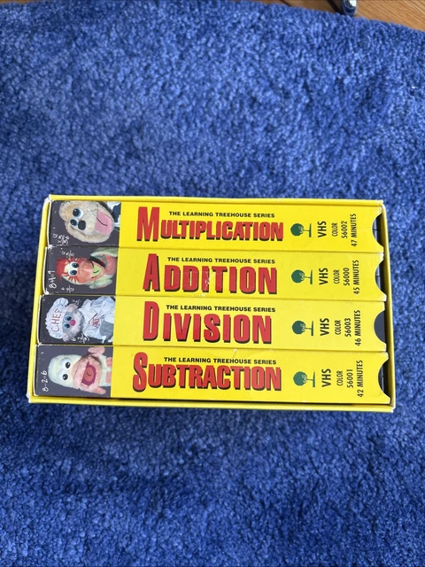 THE LEARNING TREEHOUSE Series Math VHS Box Set £28.42 - PicClick UK
