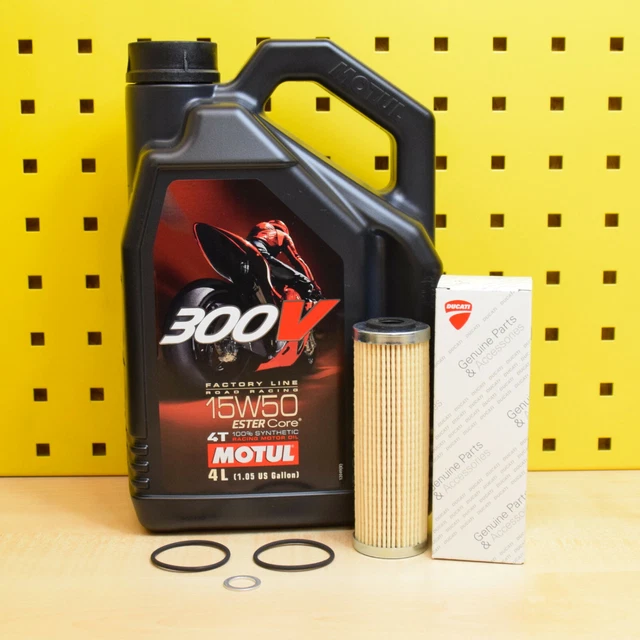 DUCATI PANIGALE V4 V4R Kit Filtre D'Huile Originale Joints Huile Motul 300V EUR 131,32 - PicClick FR