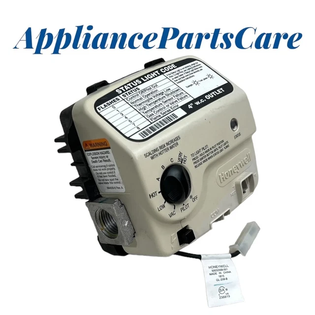 HONEYWELL WATER HEATER Control Gas Valve WV8840B1158 $123.98 - PicClick CA