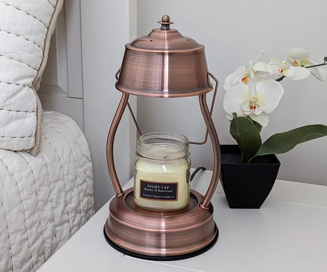 OUR COPPER CANDLE Warmer Lamp for Top-Down Scented Jar Candle Melting ...