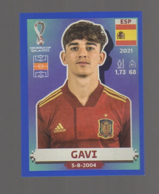 PANINI FIFA WORLD Cup Qatar 2022 GAVI Blue Parallel Sticker ESP 10 £4.26 - PicClick UK