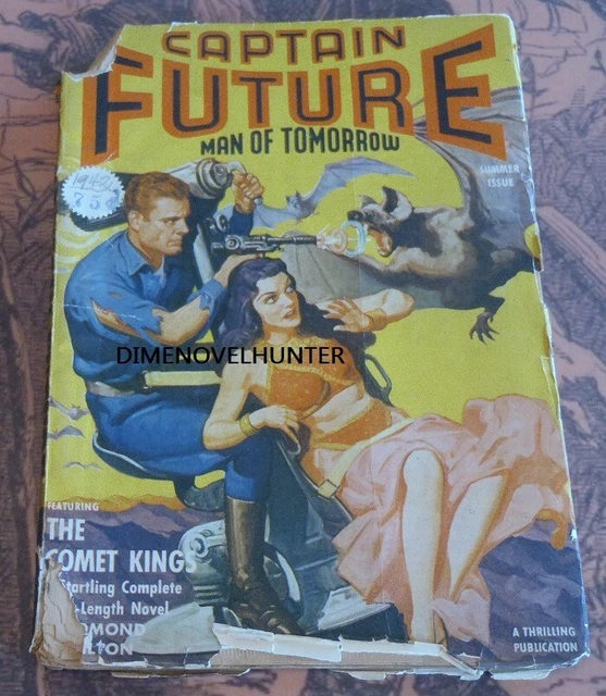 CAPTAIN FUTURE MAN Of Tomorrow Vol4 #2 Été 1942A Edmond Hamlton Pulp ...