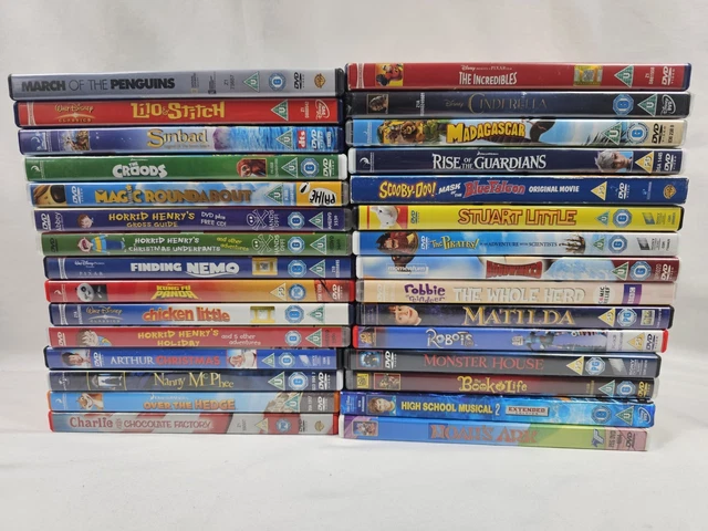 30 X CHILDREN'S/KIDS DVD'S FILMS DISNEY ETC Job Lot Bundle £19.99 ...