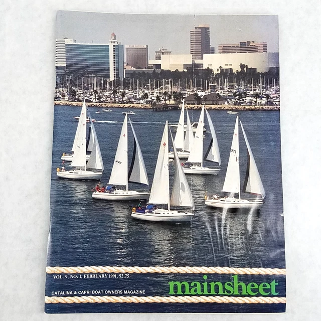 MAINSHEET MAGAZINE - February 1991 Vol 9 No 1 Vintage Sailing Magazine ...