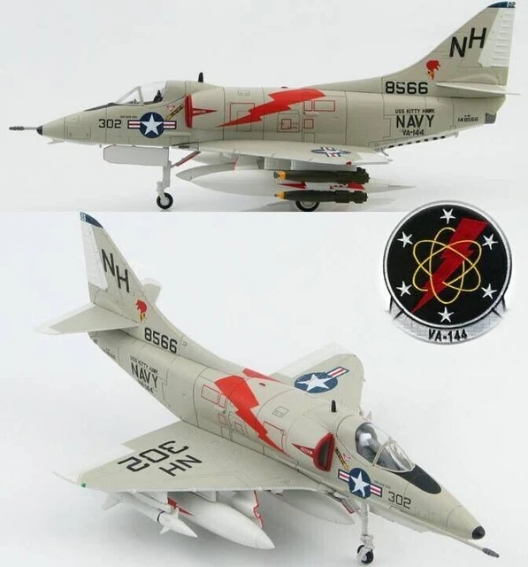 HOBBY MASTER 1/72 HA1423 A-4C Skyhawk USN VA-144 Roadrunners, USS Kitty Hawk EUR 261,57 ...